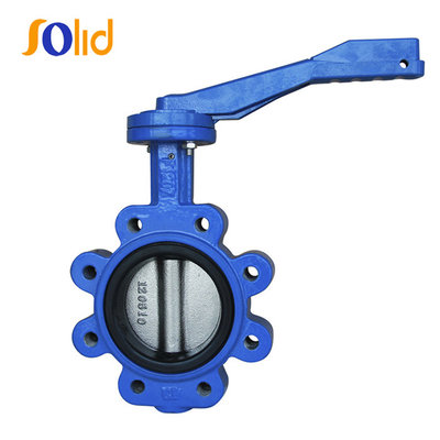 Manufacturing Ductile Cast Iron Lug Type Manual Butterfly Valve Price List