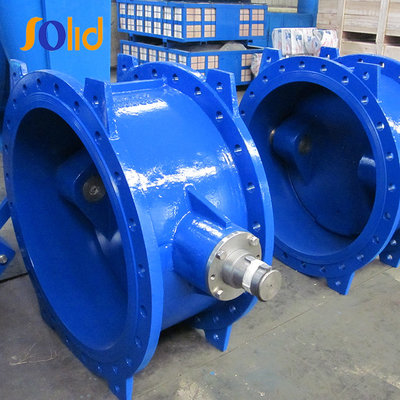 Ductile cast iron tilting disc check valve