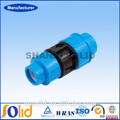 PP compression fittings reducing coupling Union for pe pipe