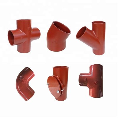 EN877 Standard Red Coated Cast Iron Pipe Fittings