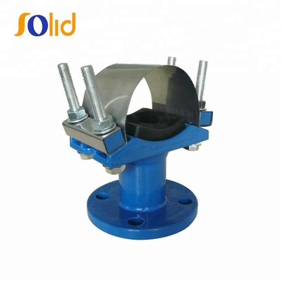 Ductile Iron Saddle Clamp with flange branch