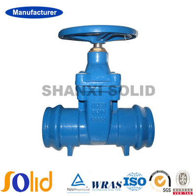 Ductile iron socket end gate valves for pvc pipes