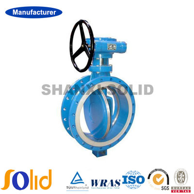 DIN3302 Ductile Iron Double Eccentric Type Butterfly Valve