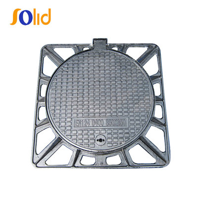 EN124 D400 850x850 600dia square manhole covers lock