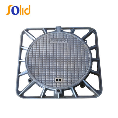 EN124 D400 850x850 600dia square manhole covers lock