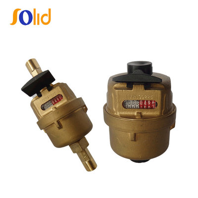 Copper Material Volumetric Rotary Piston Water Flow Meters (DN15-DN20)