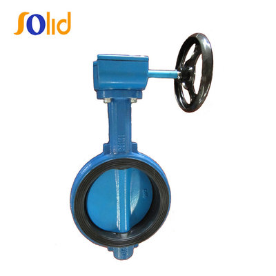 Wafer or Lug Concentric Butterfly Valve with Worm Gear