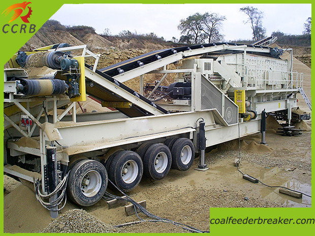 Trailer Type Construction Waste Mobile Crusher Plant