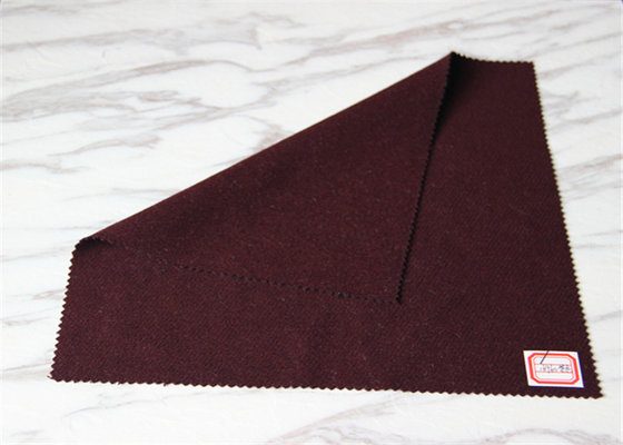 Dark Wine Red Scarlet Melton Wool Fabric 150 Cm Width For Winter Mens Coats