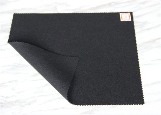 Versatile Wool Melton Fabric Black In Stock For Historical Clothing Replications