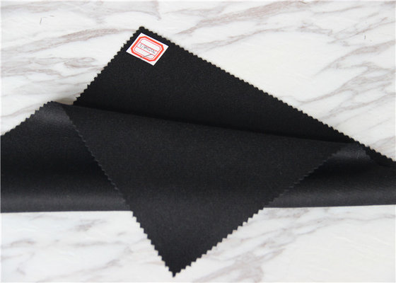 Versatile Wool Melton Fabric Black In Stock For Historical Clothing Replications
