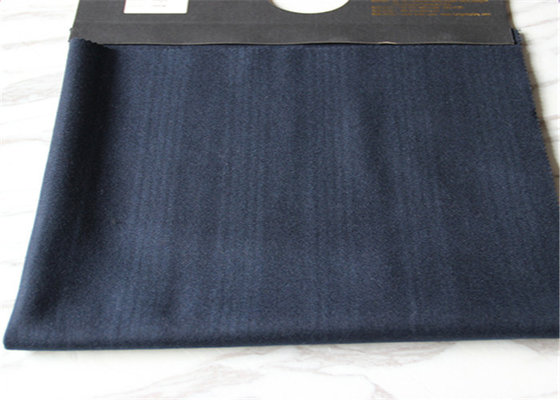 Unclear Blue Plaid Fabric 150 CM Width ,  Wool Coating Fabric With Light Tartan 770 G