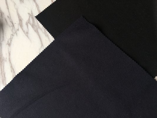 Dark Blue Coat Wool Fabric In Stock , Wool Boucle Fabric For Mens Work Jackets
