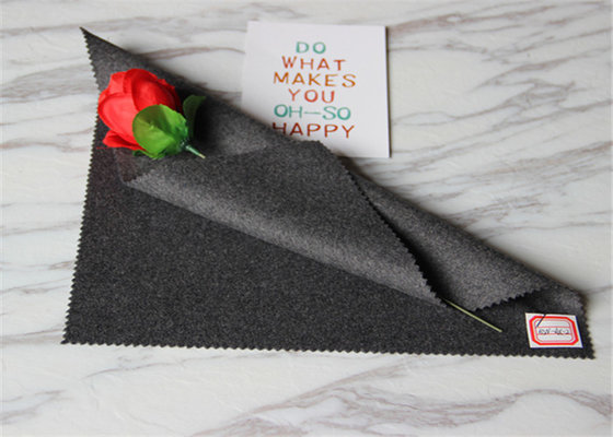 One Sided Heavy Coating Wool Fabric Grey 50W 10P For Suit / Winter Overcoat