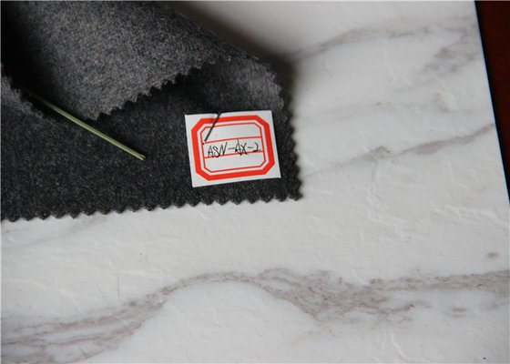 One Sided Heavy Coating Wool Fabric Grey 50W 10P For Suit / Winter Overcoat