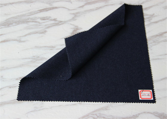 Dark Blue Melton Wool Fabric Anti Pilling Lightweight For HomeTextile In Stock