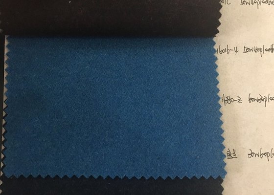 30 / 70 Melton Wool Fabric Blue In Stock 30w 600 Gam Per Meter With Three Colors