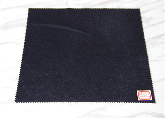 Dark Blue Coat Wool Fabric In Stock , Wool Boucle Fabric For Mens Work Jackets