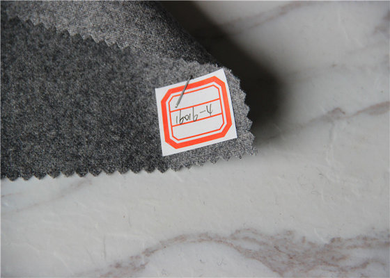 Light Grey Flannel Wool Fabric For Sleeping Garments / Work Gloves / Blazers