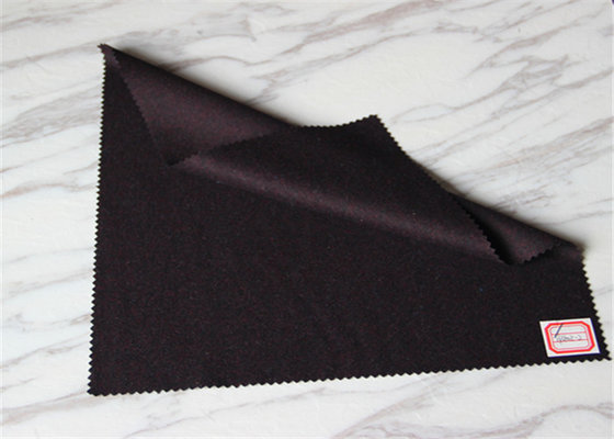 Dark Red / Purple Wool Flannel Fabric Lightweight Soft In Stock 60 Wool 380 Gram
