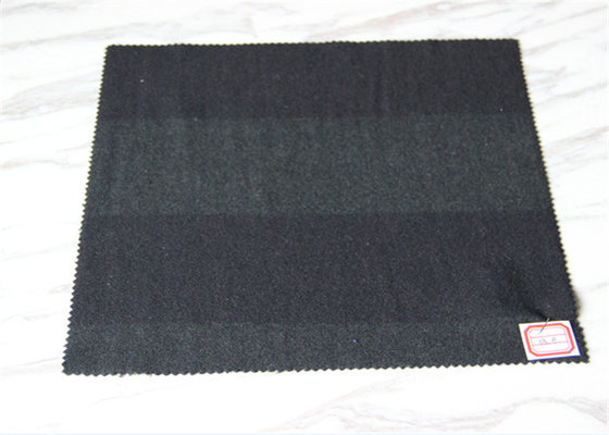 Green Strip Coating Wool Fabric Lightweight Warm Comfortable Long Coat