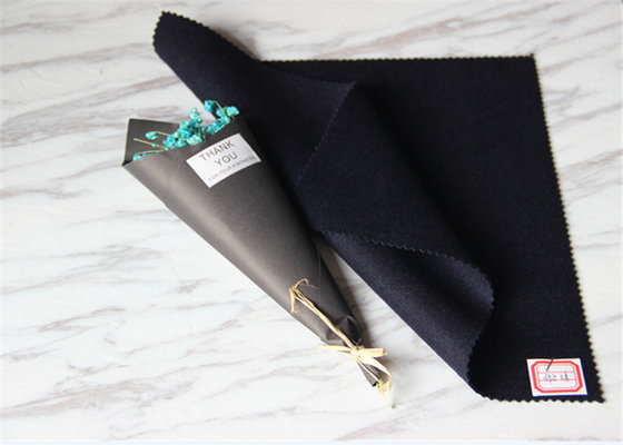 57" / 58" Width Navy Coating Wool Fabric In Stock 50w 720 G Per Meter OEM