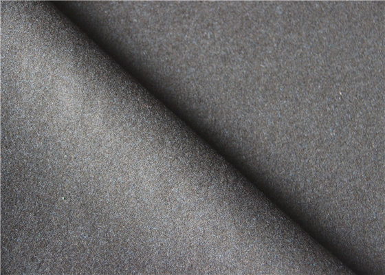 780 G / M Double Faced Wool Coating Fabric Navy And Dark Green With Unclear Twill