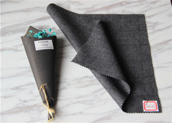 600 Gram Per Metre Grey Plaid Fabric Anti Pilling / Wind For Working Suits