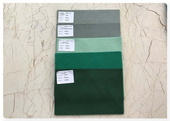 Light Green 150CM Double Faced Wool Coating Fabric For Winter Long Coat