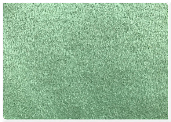 Light Green 150CM Double Faced Wool Coating Fabric For Winter Long Coat