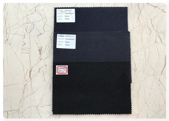 Men / Women'S Apparel Double Faced Wool Fabric Navy Black Series 70 W 720 G / M