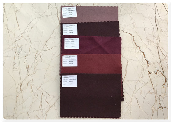 70% Wool 2 Sided Fabric 720 G Per Meter , Red Series Double Faced Coat Fabric 57'' Width