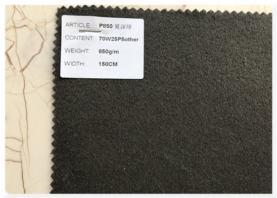 Cold Season 720 G / M Double Faced Wool Fabric Dark Green 150CM Width