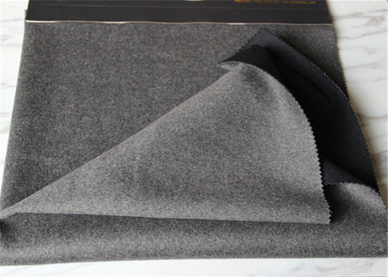 Customized Double Faced Wool Coating Fabric Different Color Windproof In Stock