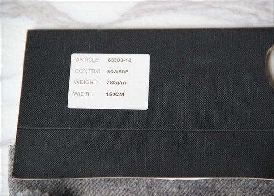 Over Twill Double Faced Wool Coating Fabric 57" / 58" Width Light+Medium Gray