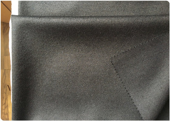 Striped Wool Fabric With Unclear Black Pinstripe , Cashmere Coating Fabric 30% Wool