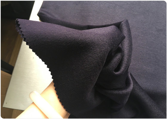 Men Suiting Lightweight Coating Wool Fabric Glossy Surface Dark Purple