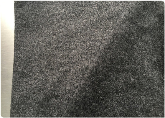 26 W Grey Stretch Wool Fabric 9% Nylon  57 Polyester 650 G Per Meter For Socks / Hats
