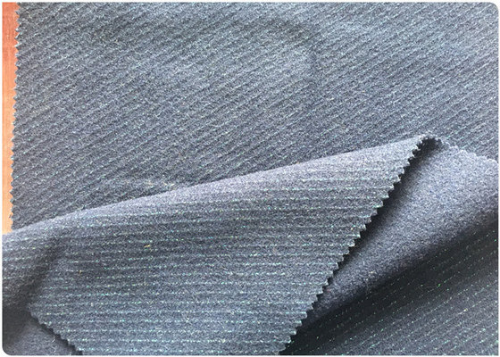 Light Gray GreenTwill Wool Fabric Customized 50w 400g For Every Season Clothes