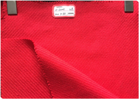 Windproof Twill Weave Fabric 30% Wool For Autumn / Early Winter Womens Short Coat