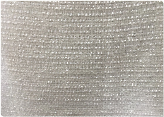 Smooth White Woven Lightweight Wool Fabric With 20A 80P 10 Other Mixed