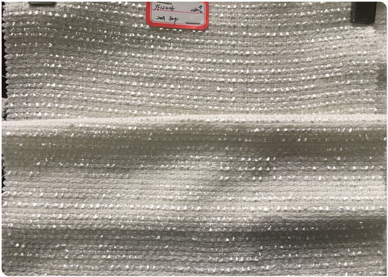 Smooth White Woven Lightweight Wool Fabric With 20A 80P 10 Other Mixed
