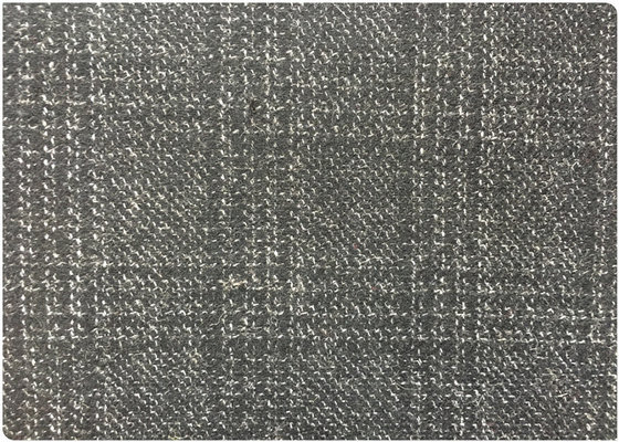 Warm Tweed Tartan Wool Fabric Anti Wrinkle Windproof For Mens Long Coat