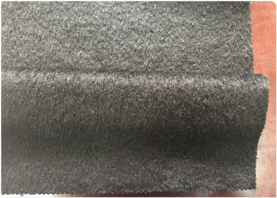 Black Long Heavy Wool Fabric 60 Wool 30 Polyester For Women Autumn Coat