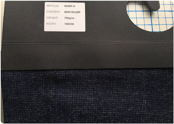 Pure Color Double Faced Wool Coating Fabric Hong Kong Style For Winter Overcoat