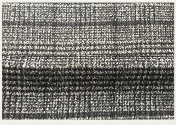 One side Tartan , Black And White Hounds tooth / Swallow Grid Plaid Fabric