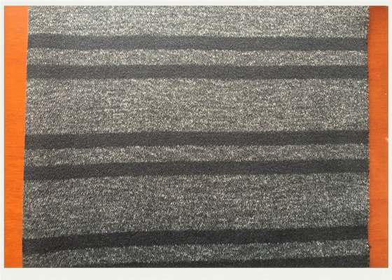 Dark Gray Located Jacquard Wool Fabric Men Coat 750 Gram Per Meter