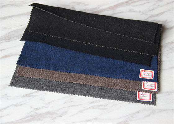 Windproof Coffee Brown Wool Fabric Warm Keep For Gloomiest Weather OEM