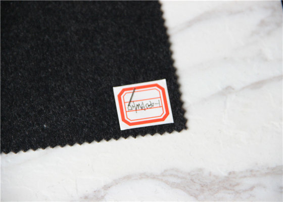 Women Skirts Black Coating Wool Fabric With 30% Polyester 600g Per Meter