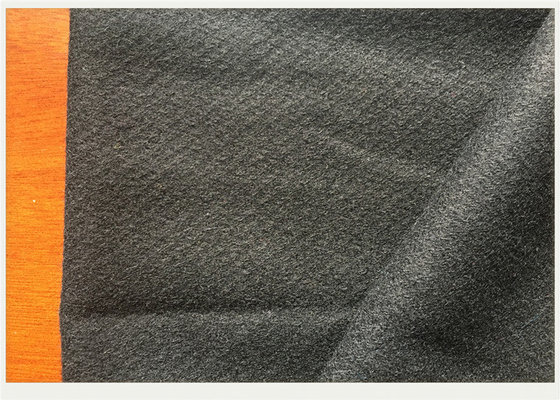 Soft Luster Gray 100% Twill Wool Fabric 740 Gram Per Meter Thick Winter Long Coat